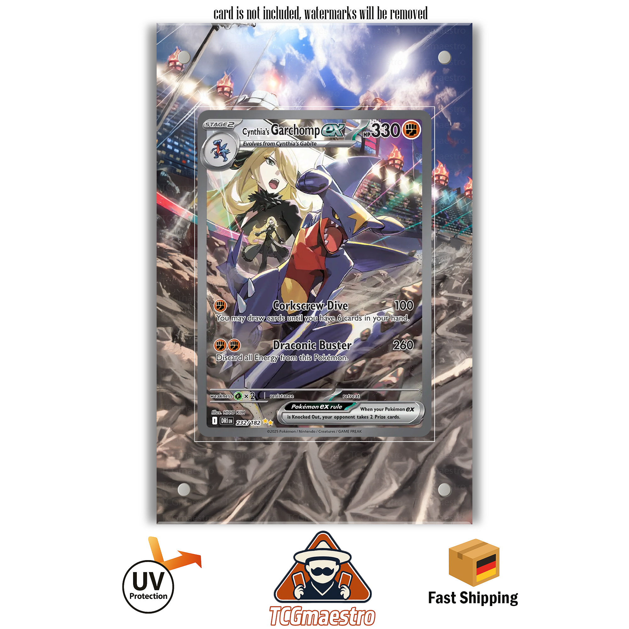 Pokémon Destined Rivals Cynthia's Garchomp, Garchomp - Extended Artwork ...